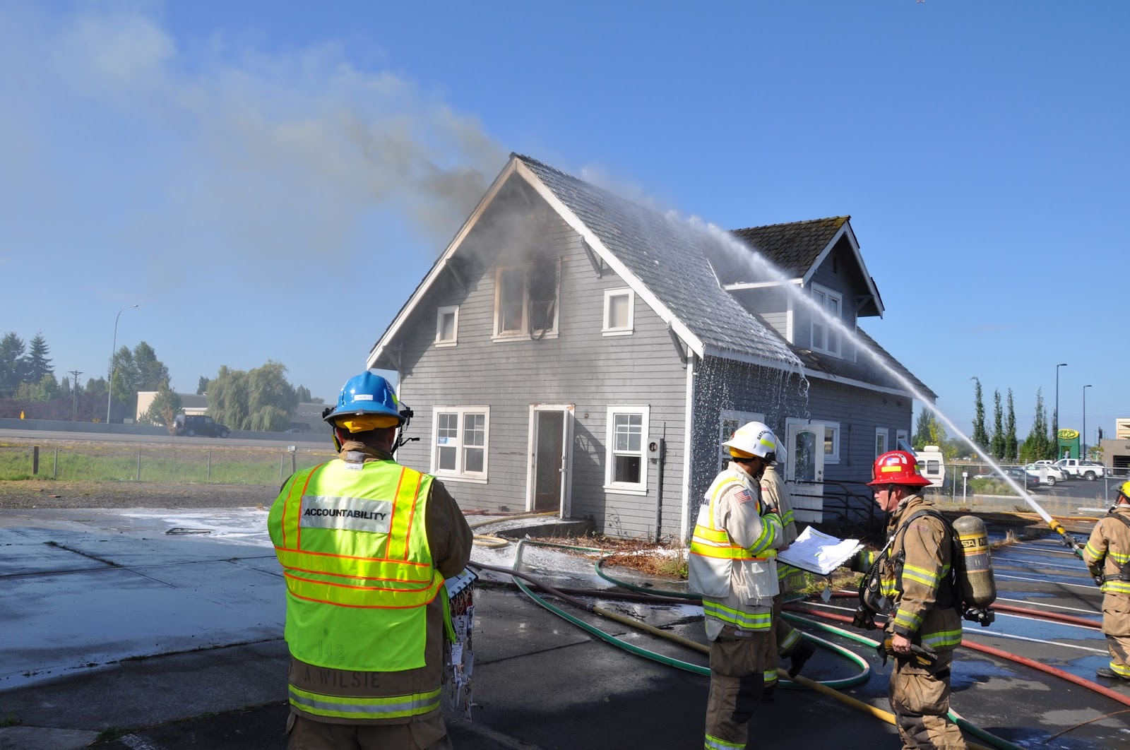 Tacoma Fire Department: Live fire training burn develops firefighting ...