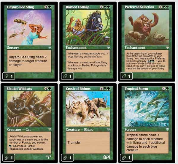 Magic the Gathering Adventures: [Legacy] A Green deck only with cards ...