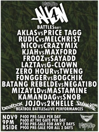 Shots Fired Entertainment: FlipTop: Ahon 4 Schedule and Ticket Pricing