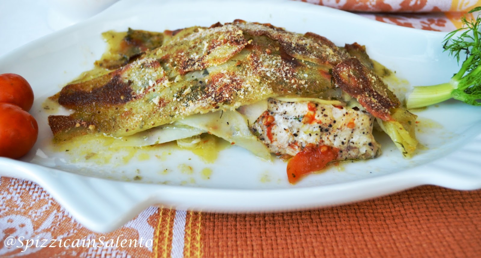 Spizzica in Salento...: Filetti di Ricciola in Crosta di Patate