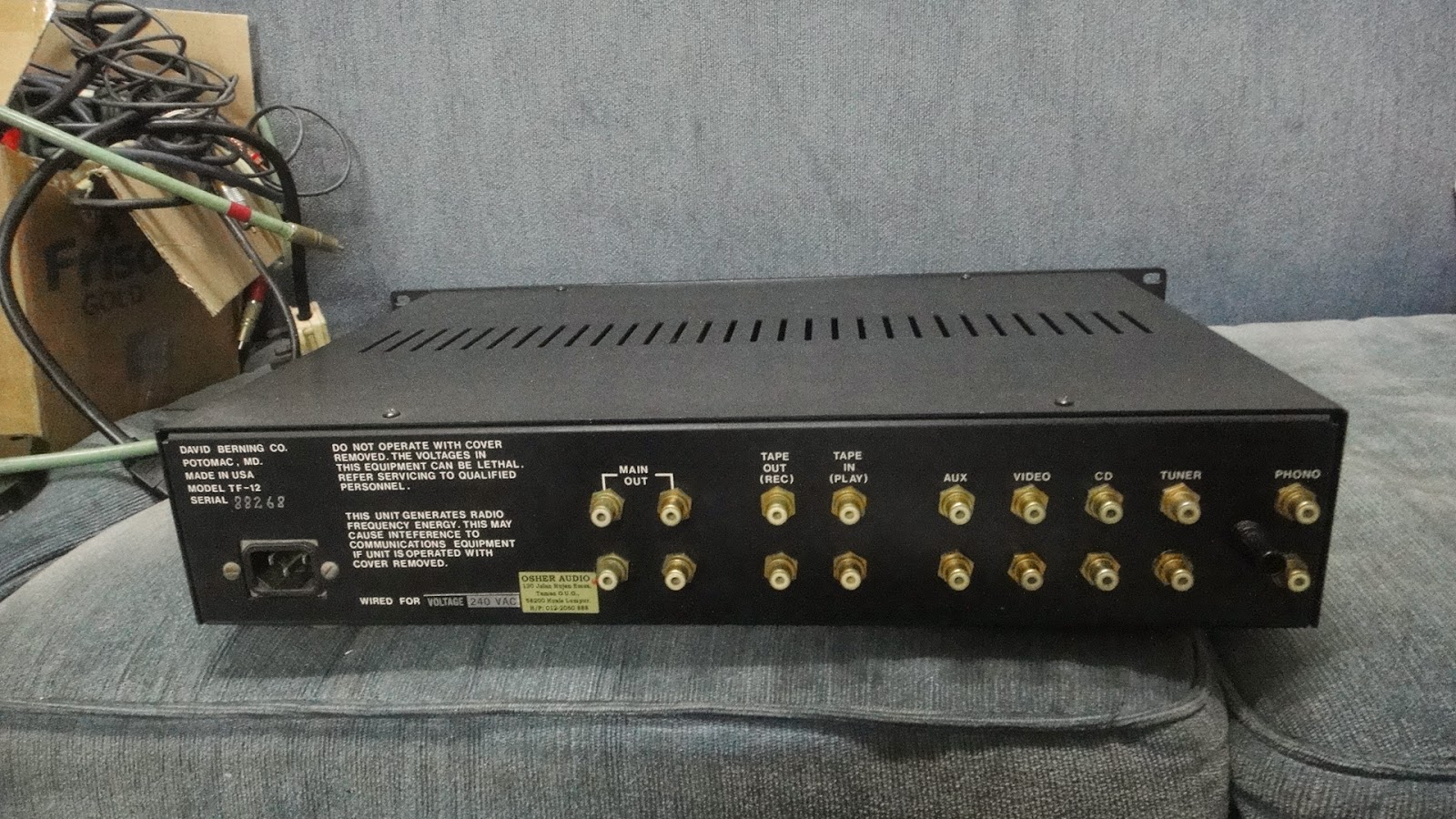 David berning TF-12 preamplifier SOLD