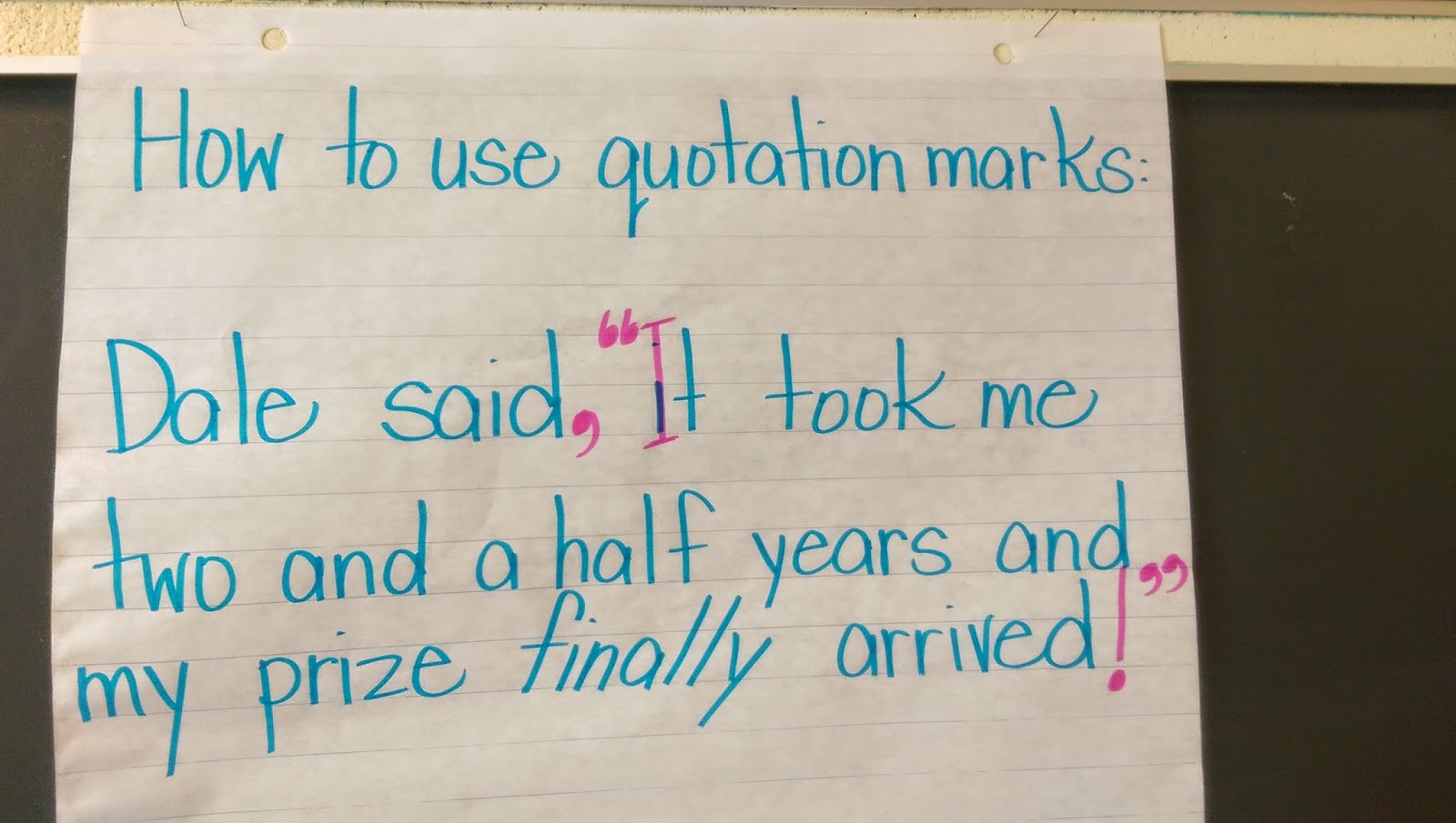 Me And My Threes: How to use quotation marks