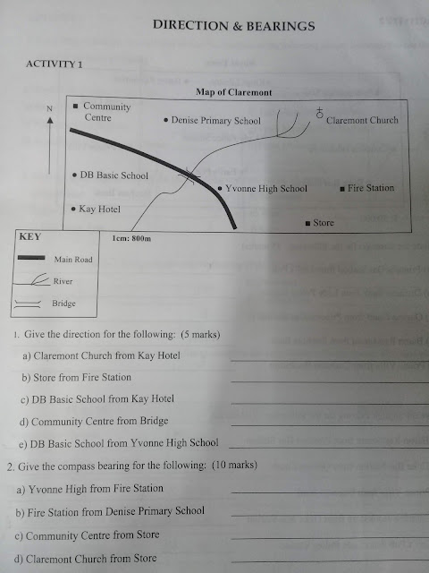 Compass Direction and Angular Bearing Worksheets