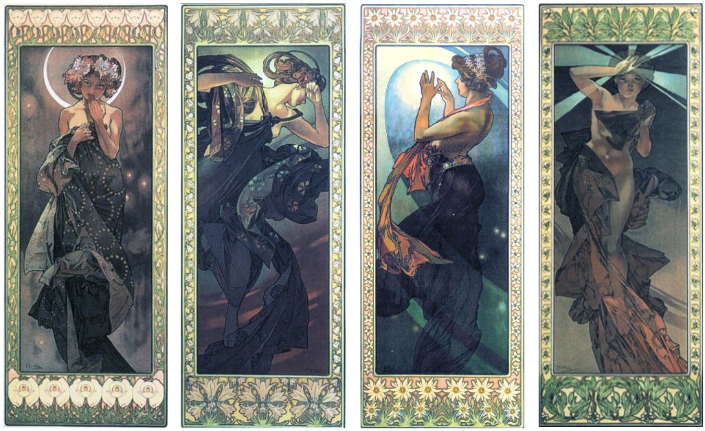 Alphonse Mucha - The Moon and the Stars Series (1902) : r/museum