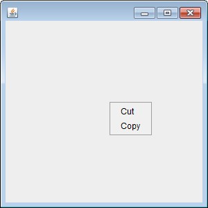 Java Swing Right Click Popup Menu | Decoration Examples