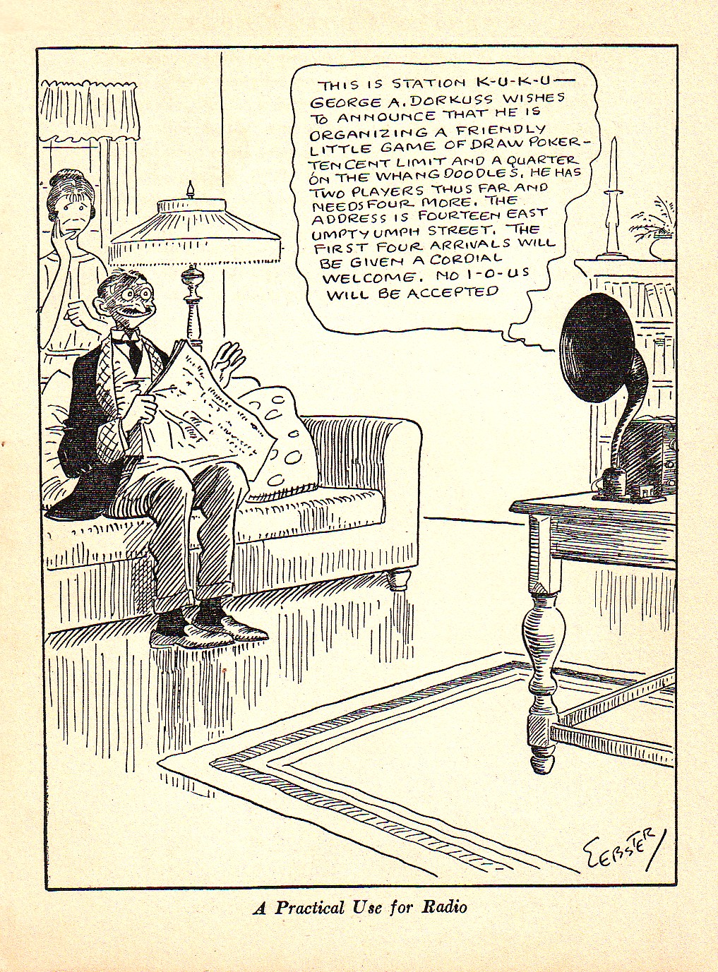Mike Lynch Cartoons: WEBSTER'S POKER BOOK by H.T. Webster