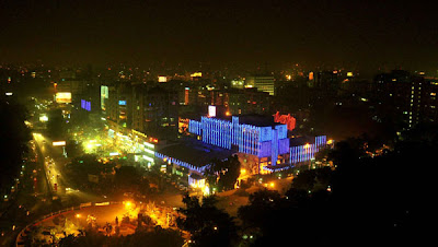 View Patna: Patna skyline on the eve of Diwali