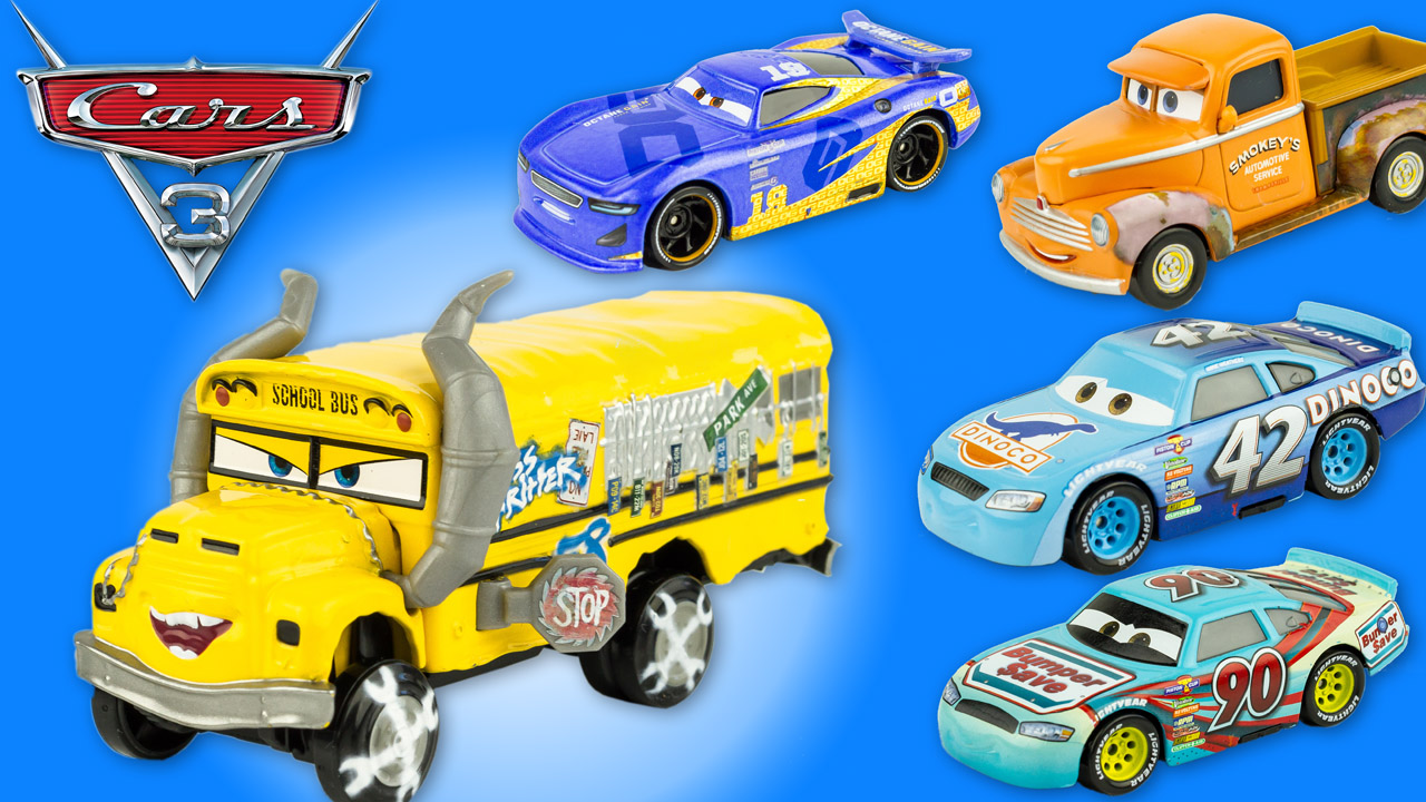 Super Héros Et Compagnie: CARS 3 Miss Fritter Dinoco 5 Voitures ...