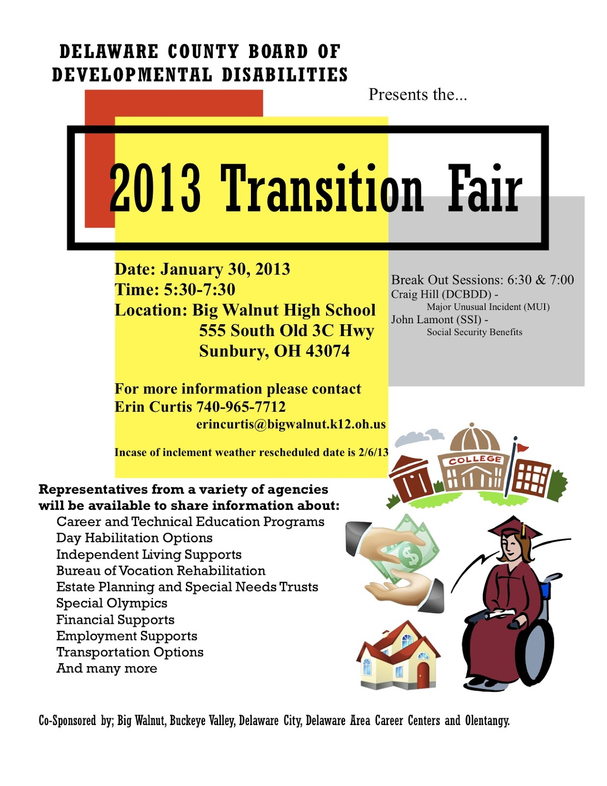 Transitions at Hayes: Delaware County Transition Fair