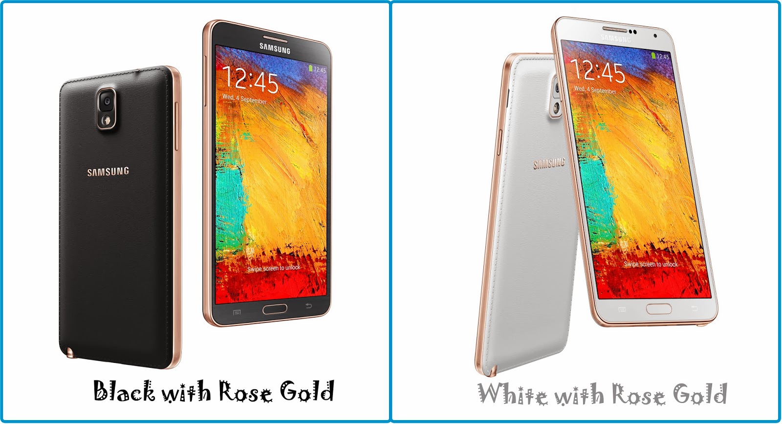 PieCe oF My MinD: Samsung GALAXY Note 3 Rose Gold Edition is finally ...