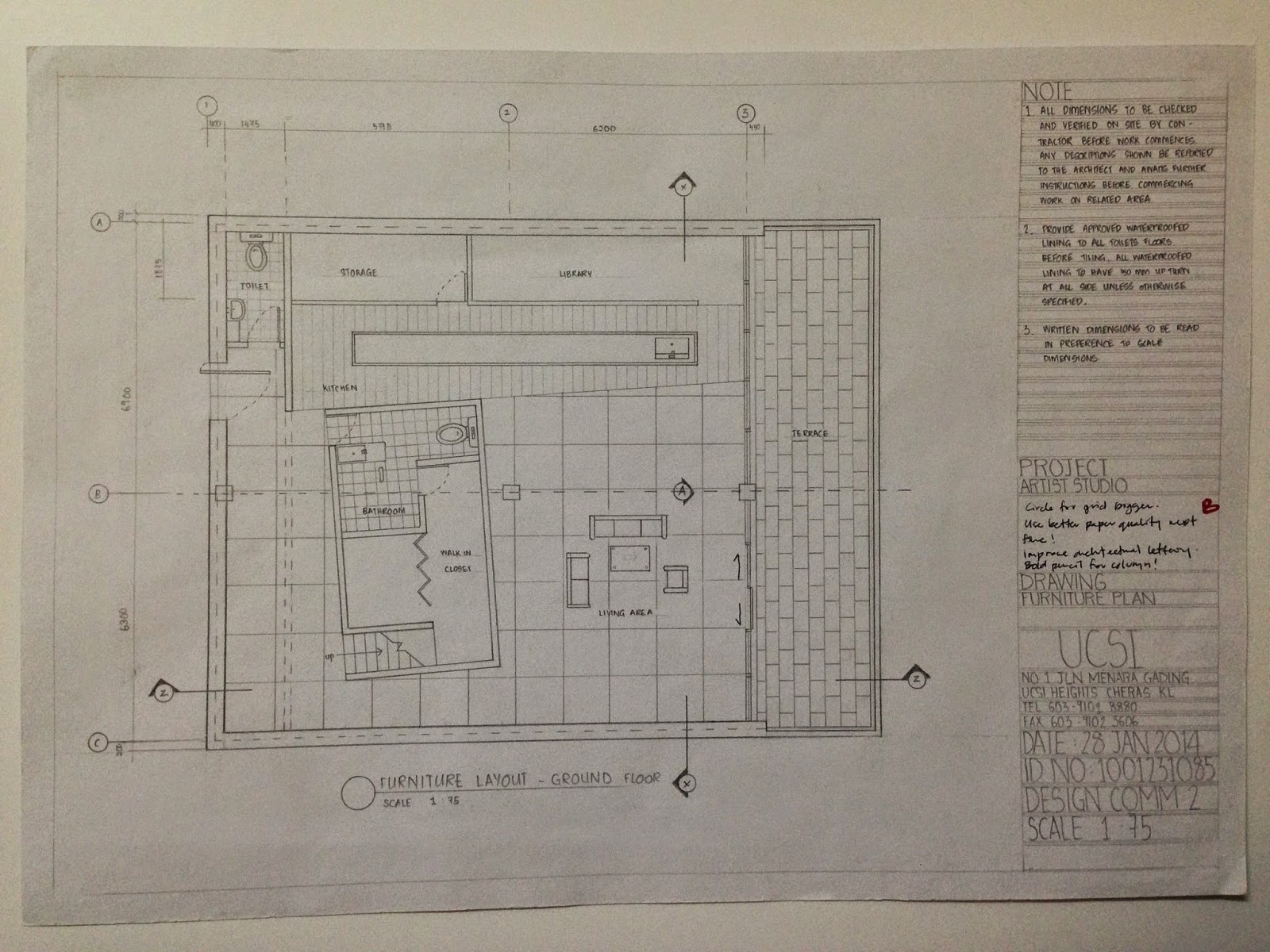 Life of a Design Student! :D: ORTHOGRAPHIC PROJECTION AND PARALINE ...