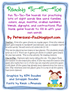 Peterson's Pad: Tic Tac Toe