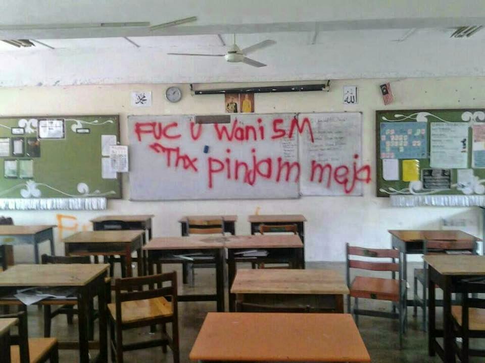 [6 GAMBAR] Vandalisme Terlampau Di sekolah - Cikgu Ennie