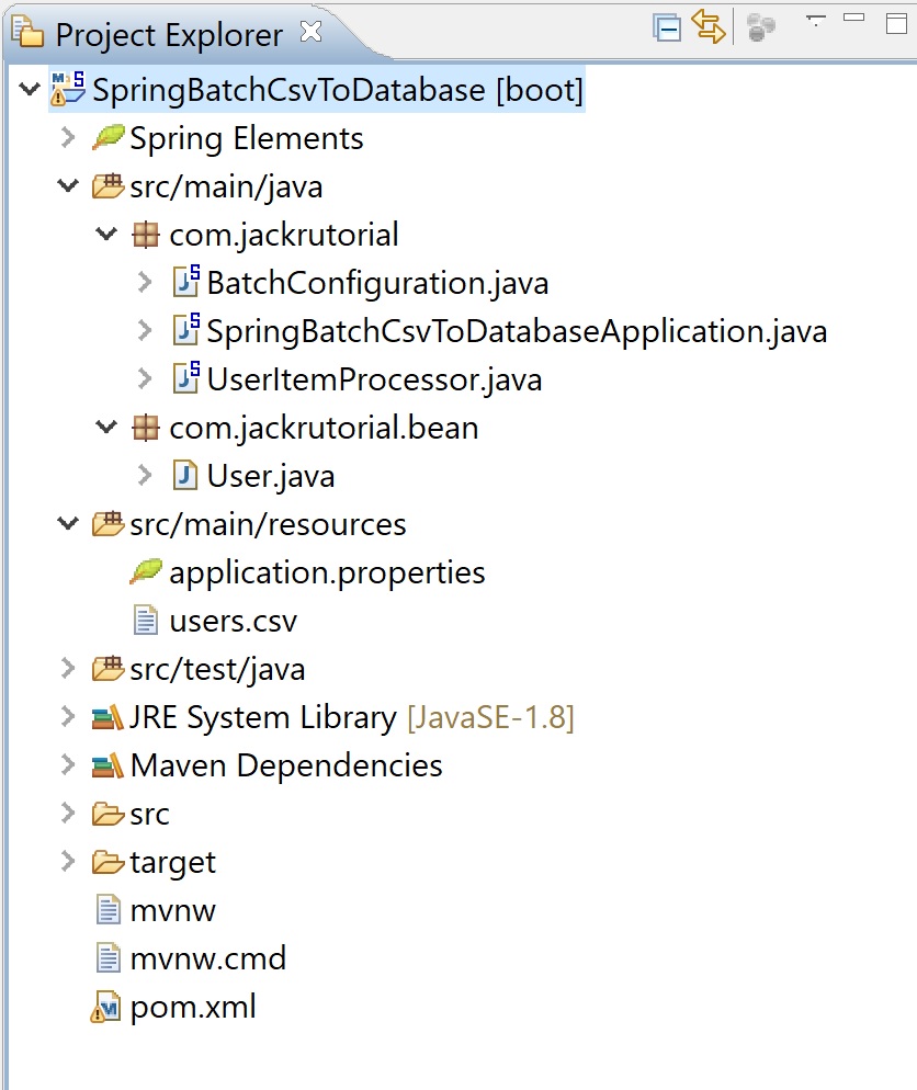 Read A Csv File And Write To Mysql Database With Spring Boot Batch Tutorial Learning To Write
