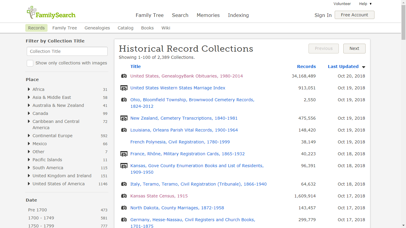Genea-Musings: Added or Updated Record Collections at FamilySearch.org ...