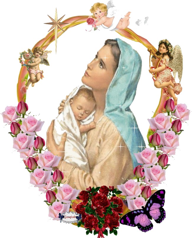 Maribel Sansano: Para vosotros una linda imagen de María.