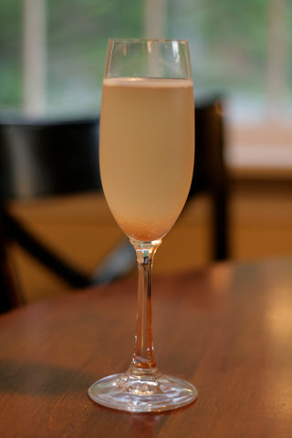 A Bluebonnet in Beantown: Vanilla rhubarb soda or rhubarb bellini or...