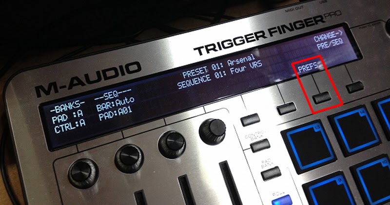 Trigger Finger Proの使い方(1) モード選択と画面の見方について | マイナスからのAbleton Live