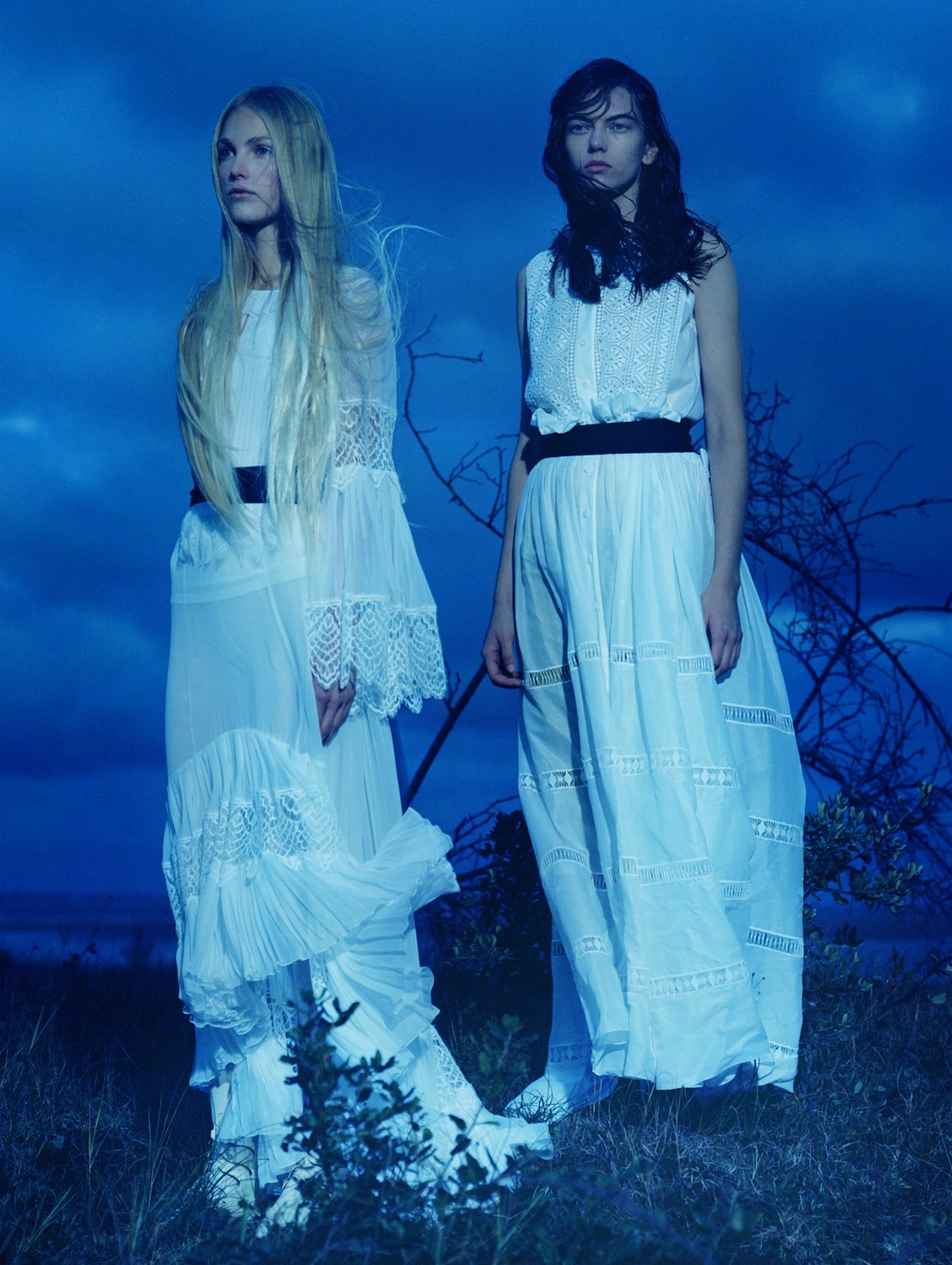 Gerda Mic & Kirin Dejonckheere in Vogue Italia April 2017 by Miles Aldridge