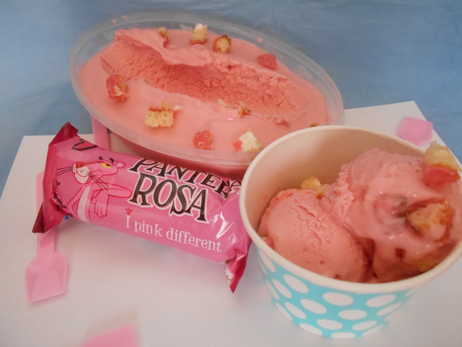 403° receta: HELADO CASERO DE PANTERA ROSA (SIN HUEVO, CON Y SIN ...