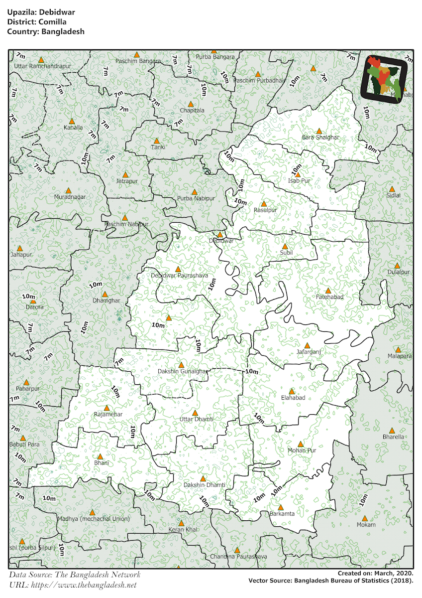 Mouza & Land Use Maps of Debidwar Upazila, Comilla, Bangladesh ...