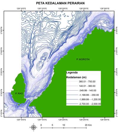 Peta Kedalaman Laut Indonesia