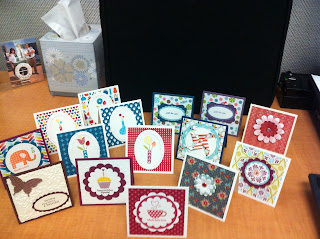 Blue Dahlia Designs: 3 x 3 mini note cards