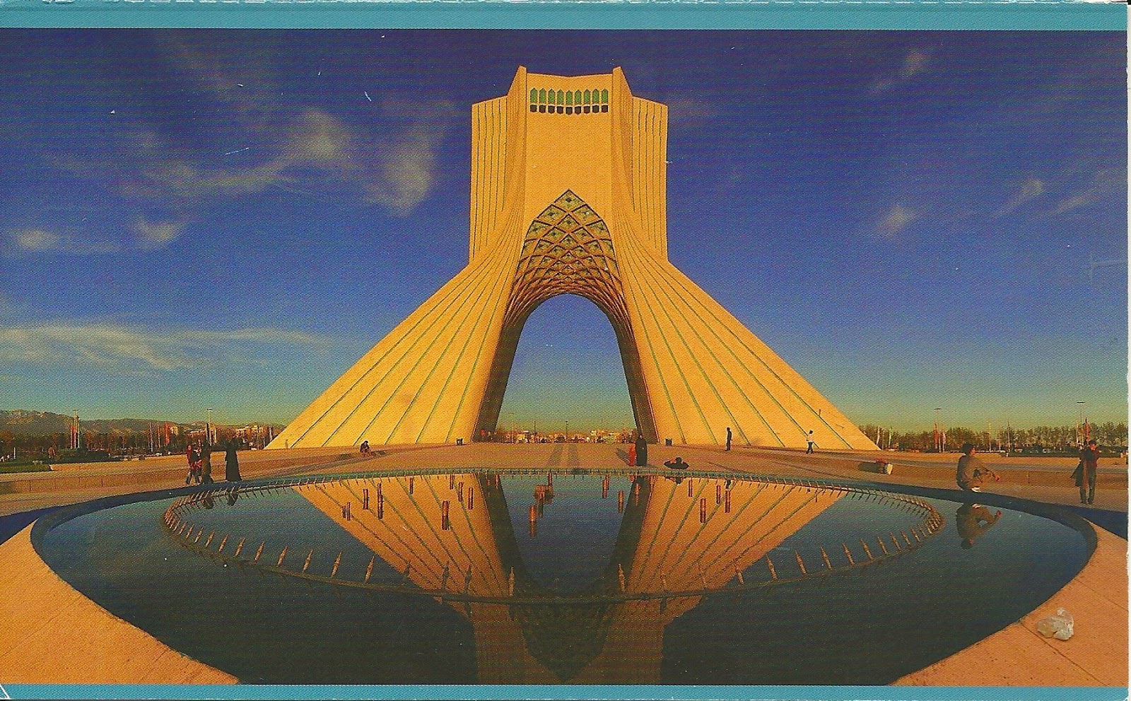 Postcards A world Travelogue: Two Capital Cities Tehran and Baghdad