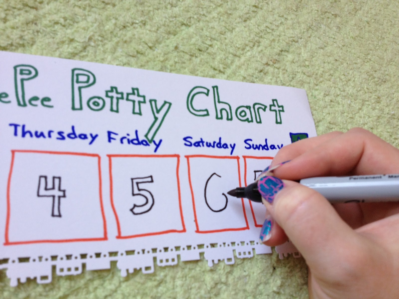 Designing Life: DIY Potty Training Chart