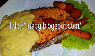 Salmon Grill & Sos Putih - TERATAK MUTIARA KASIH