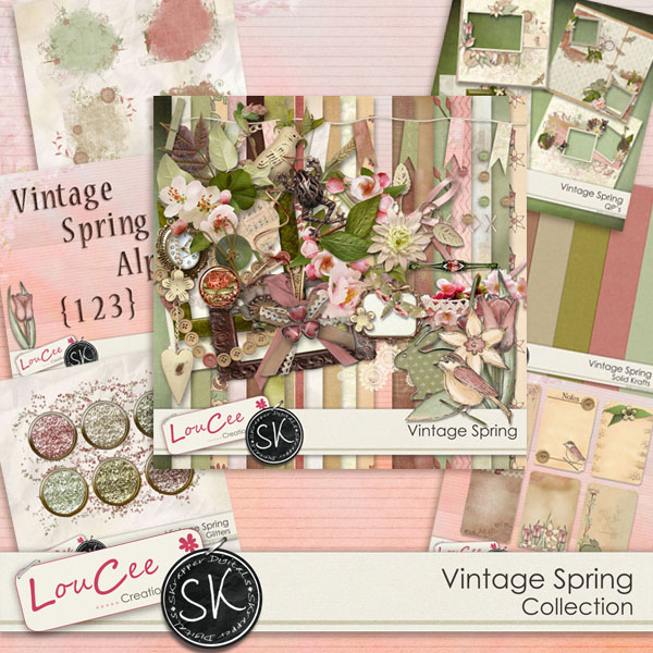 SKrap Happy with SKrapper Digitals: Vintage Spring ,Summer Dreams and ...