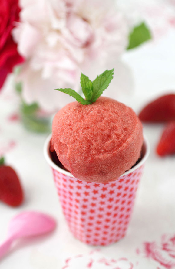 Le Sorbet à la Fraise (sans fraises !)