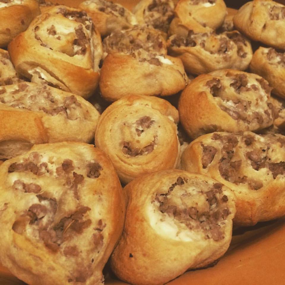 Sausage & Cream Cheese Pinwheels