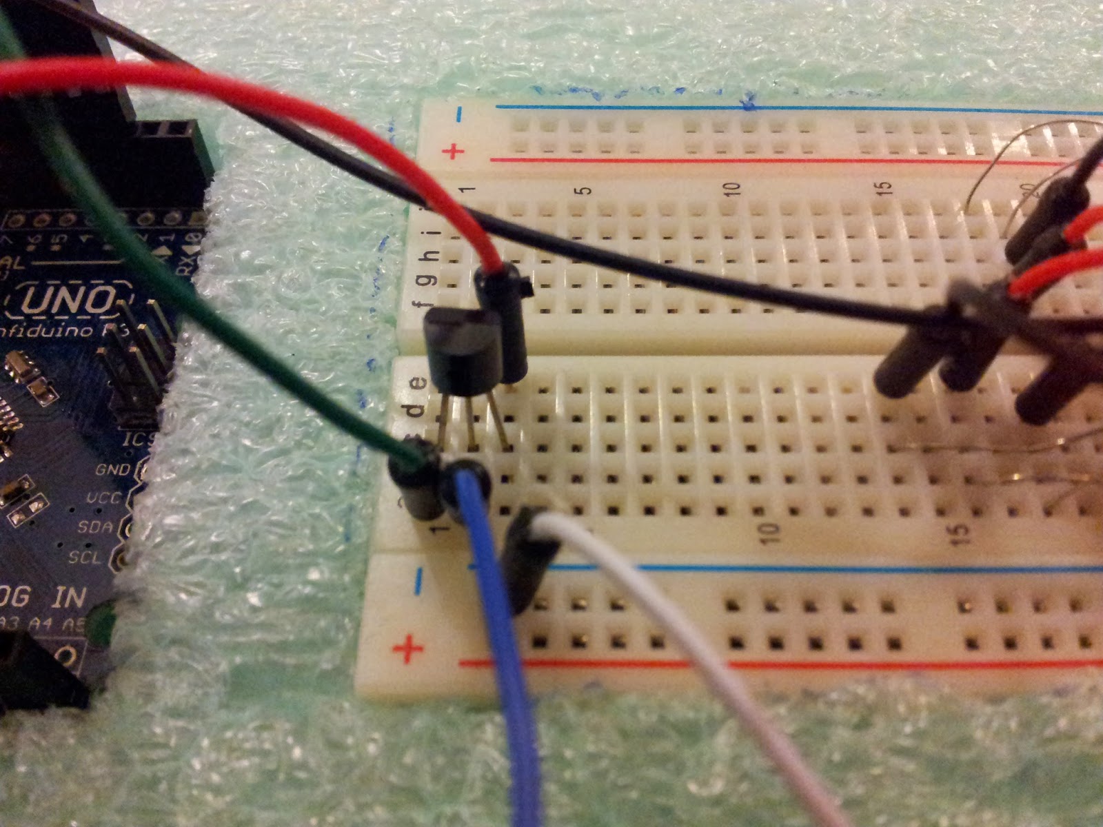 Oren's Blog: Display Room Temperature Using LM35 Temp Sensor