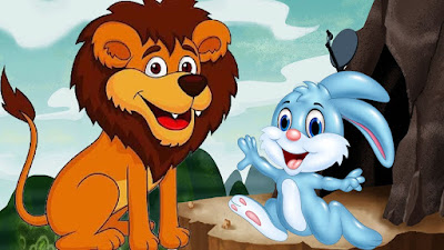 Clever rabbit and the lion ~ Moral Stories for Kids