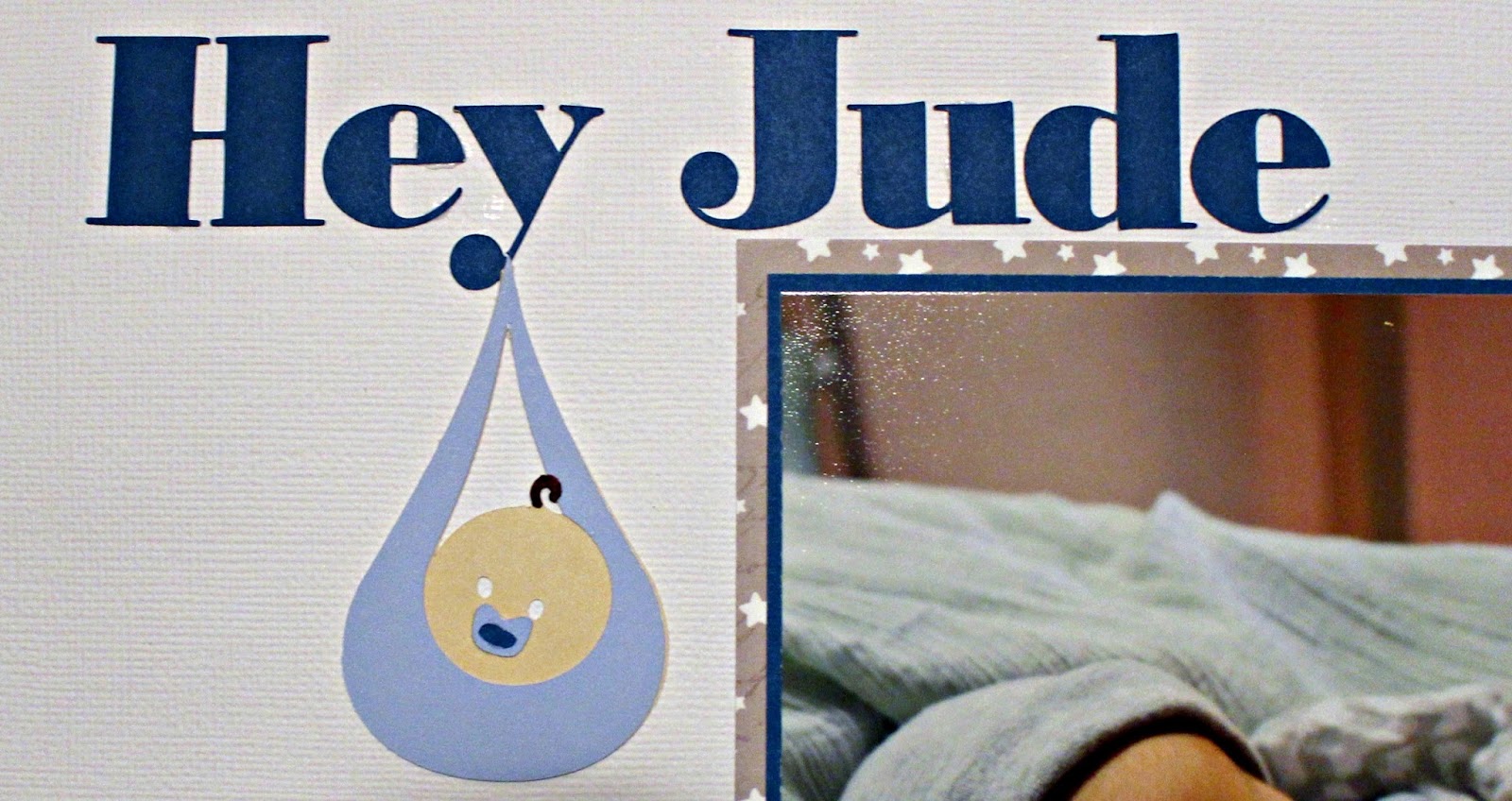 Cute Baby Jude Layout ~ Busy with the Cricky