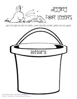Kinder Corner: Digging for letters
