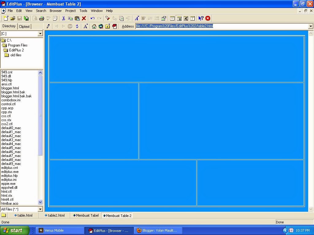 Yoollan Maulita: How to make table (HTML)