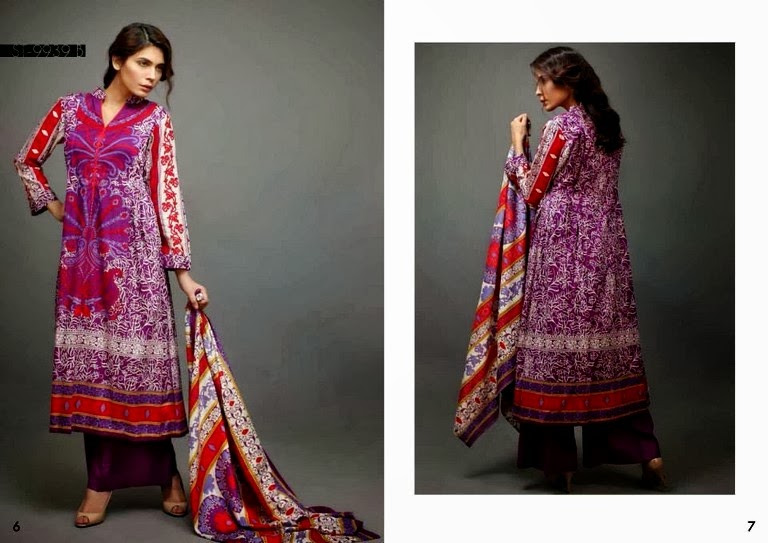 Sleeveless 3 piece Design With Long Kurti Set Up by Riwaj 2014-15 V-I ...