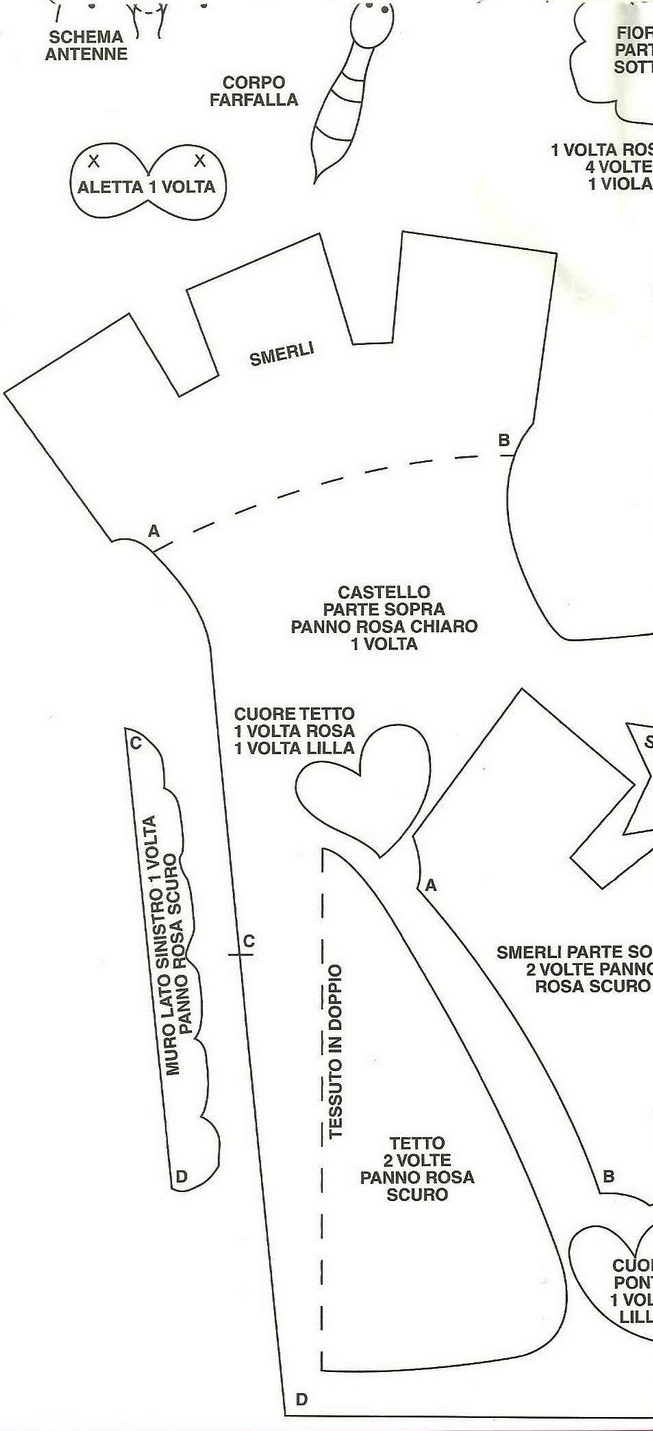 Eu Amo Artesanato: Castelo com molde