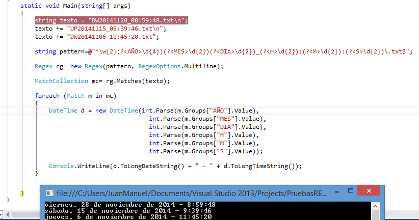 Overflow Exception: Expresiones regulares