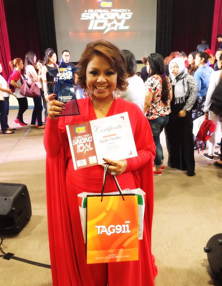 Ayegee Paredes: UAE Global Pinoy Singing Idol 2016 Grand Champion