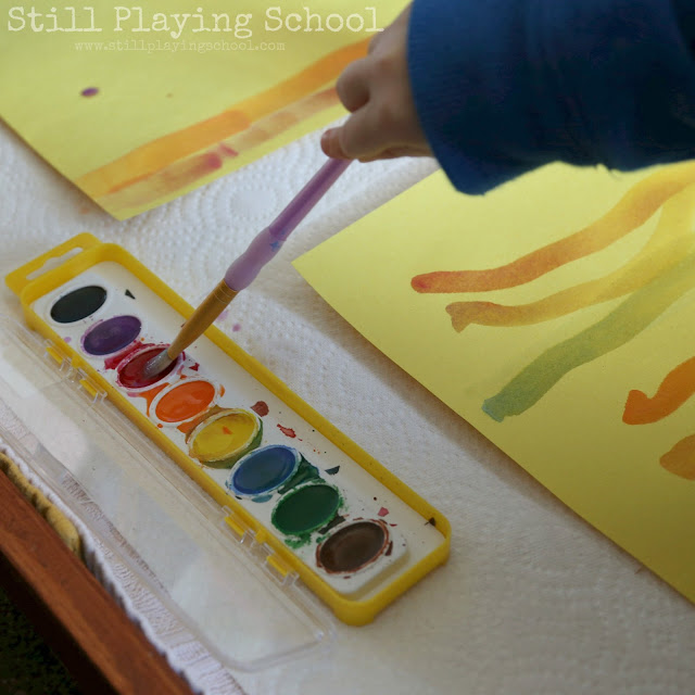 Desert Sunset Paintings | Still Playing School