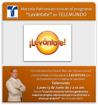 El Faro Fm 93.1 Mhz: Marcelo Patrono en el Programa Levantate del canal ...
