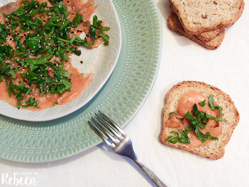 La cocina de Rebeca: Carpaccio de salmón