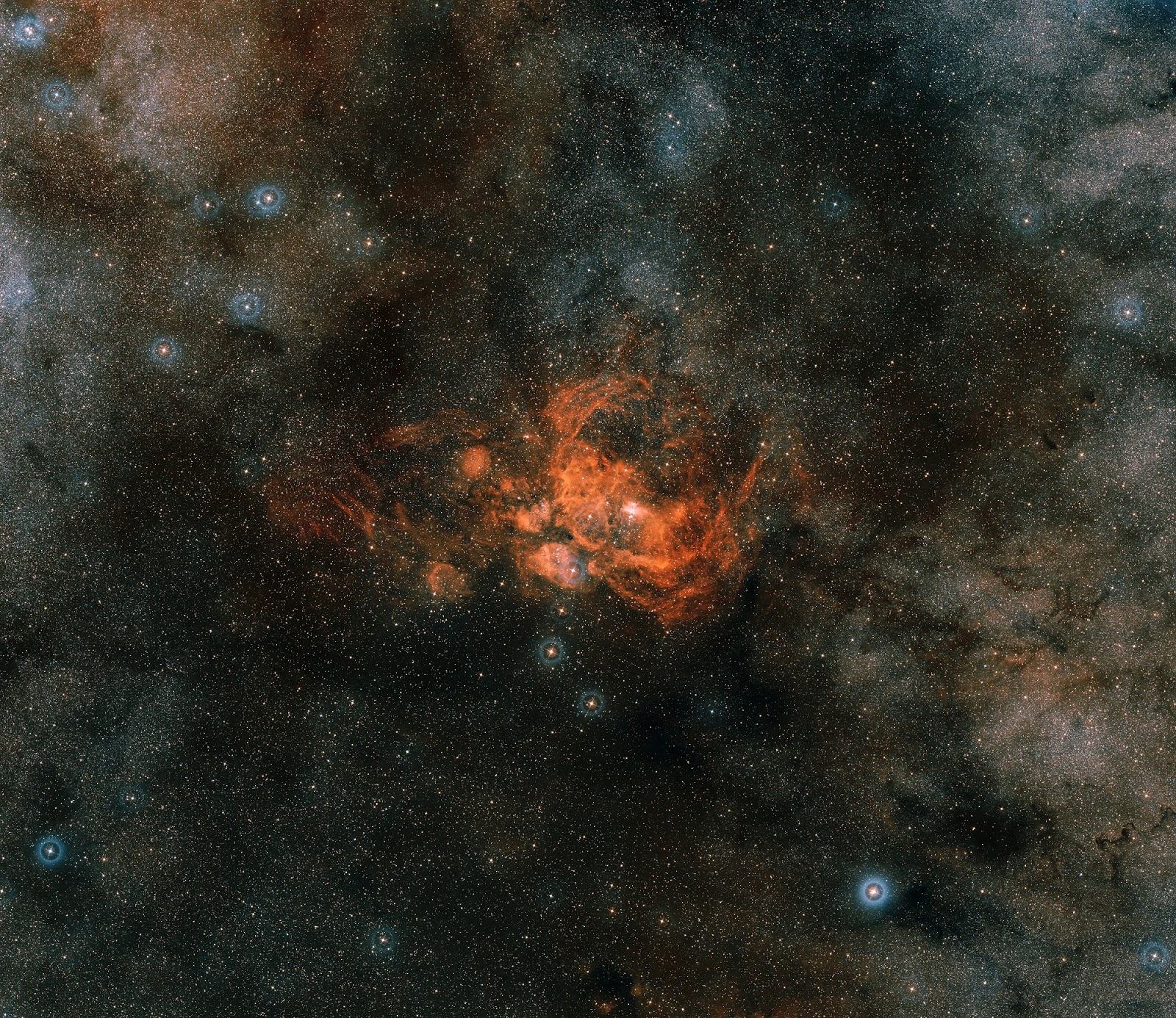 Wide-field view of the area of NGC 6357 - Wallpaper