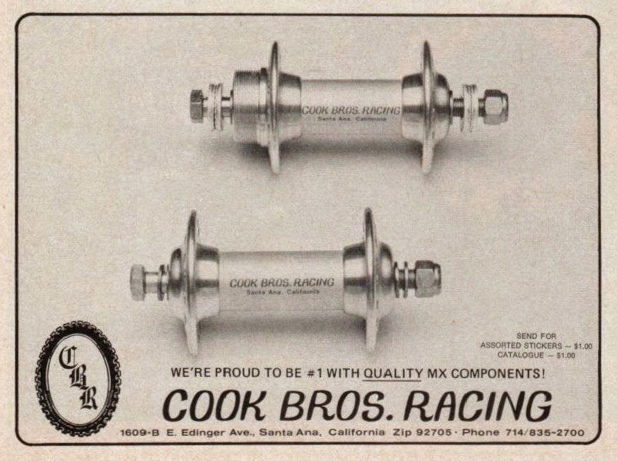 Cook Bros Sealed-Bearing Hubs