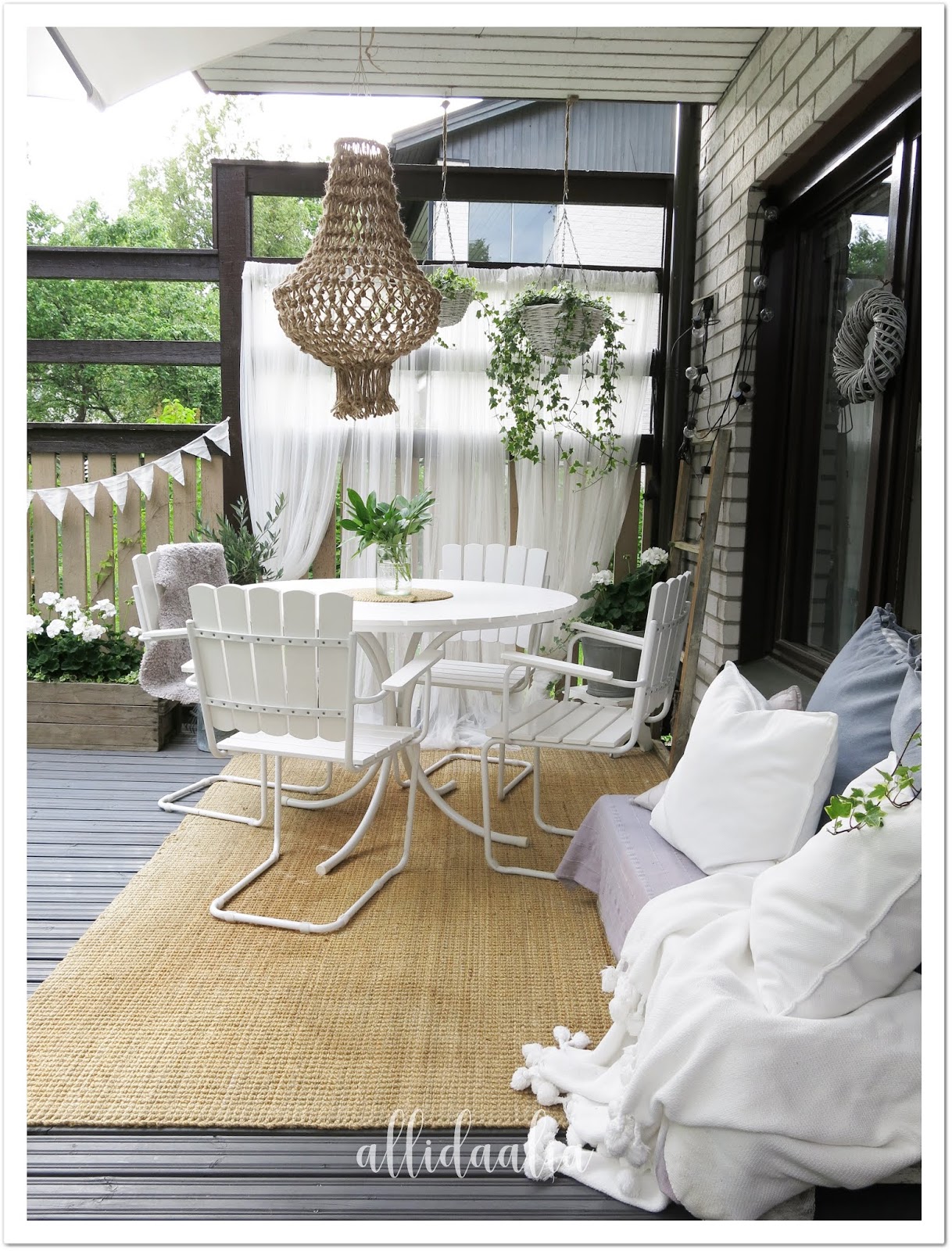 Allidaalia: terassin uusi valaisin