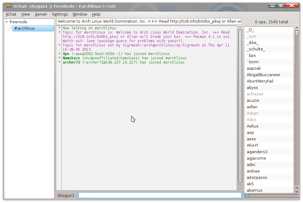 Weechat/ client IRC | Log in? Done! ;)