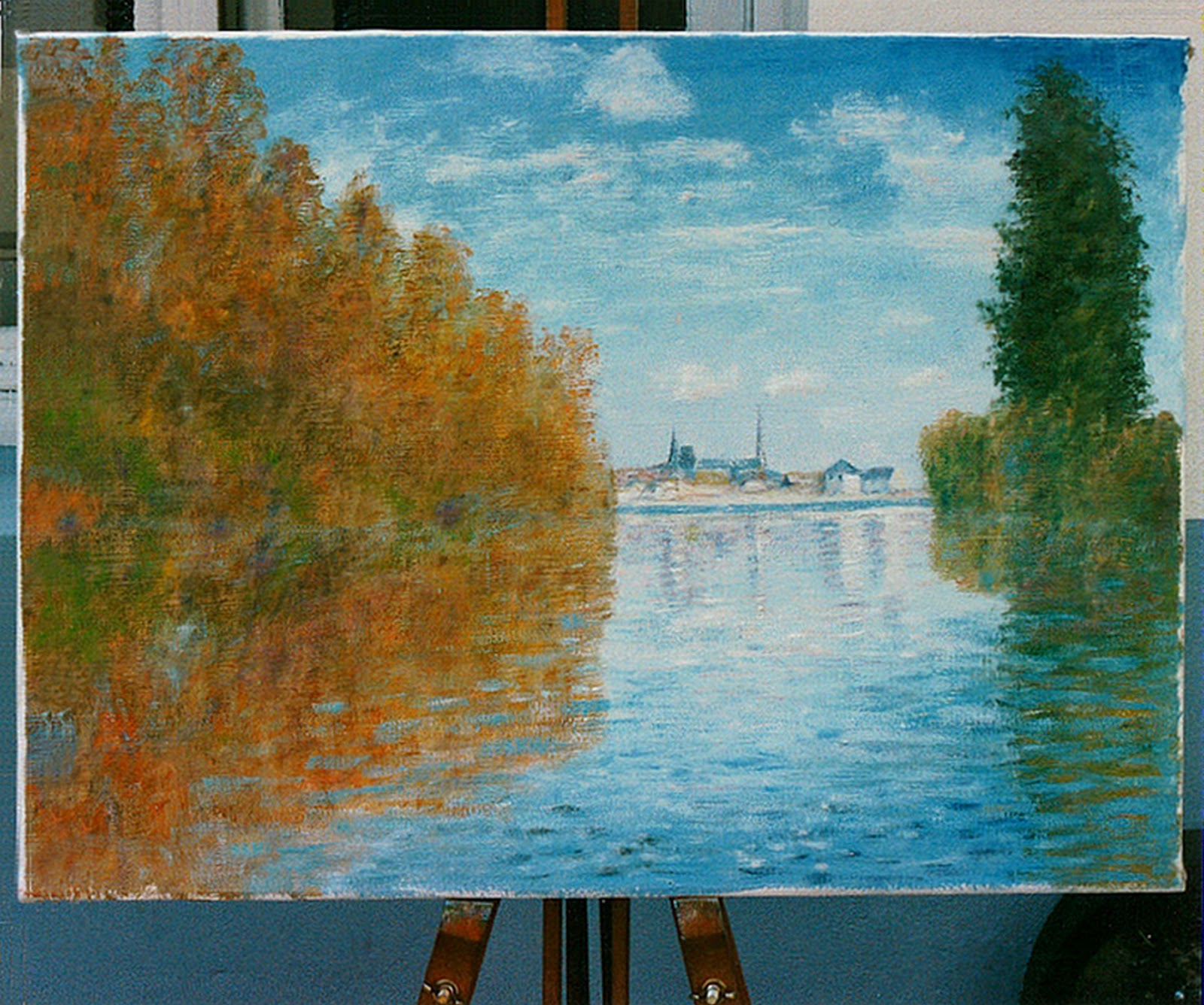 effet d'automne sur la Seine à Argenteuil, d'après Monet